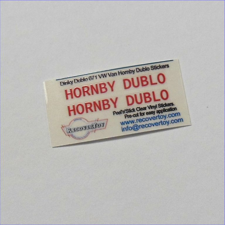 Dinky Toys Decals